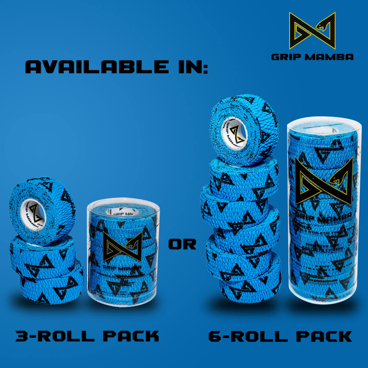 GRIP MAMBA Flexible Athletic Finger Tape - Blue